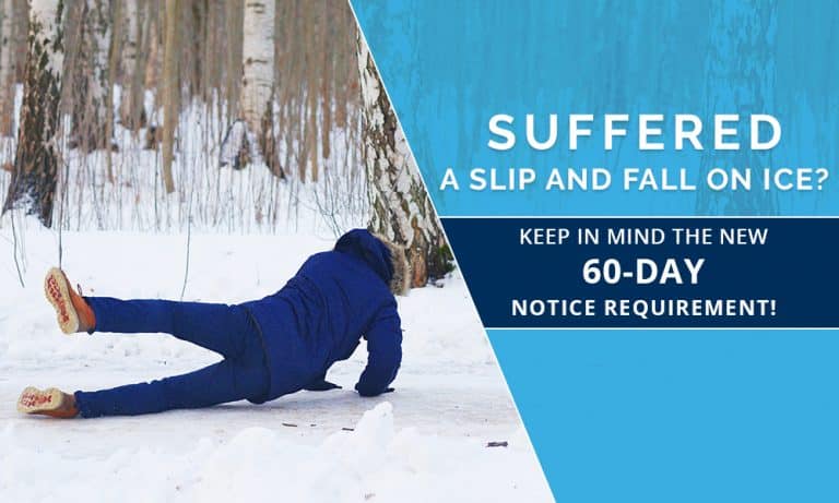 Slip and Fall on Ice? Meet the 60-Day Notice Requirement